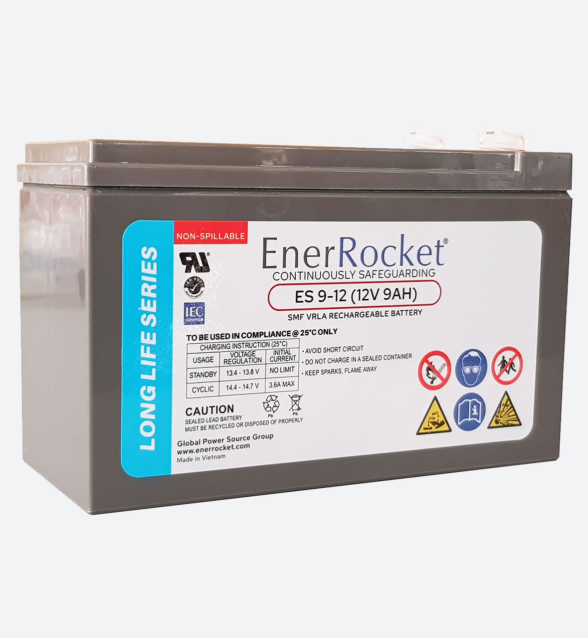 EnerRocket Battery 9Ah, 12V - DCX Technologies